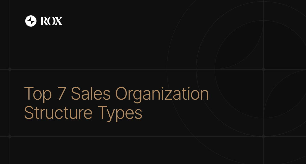 Rox | Top 7 Sales Organization Structure Types